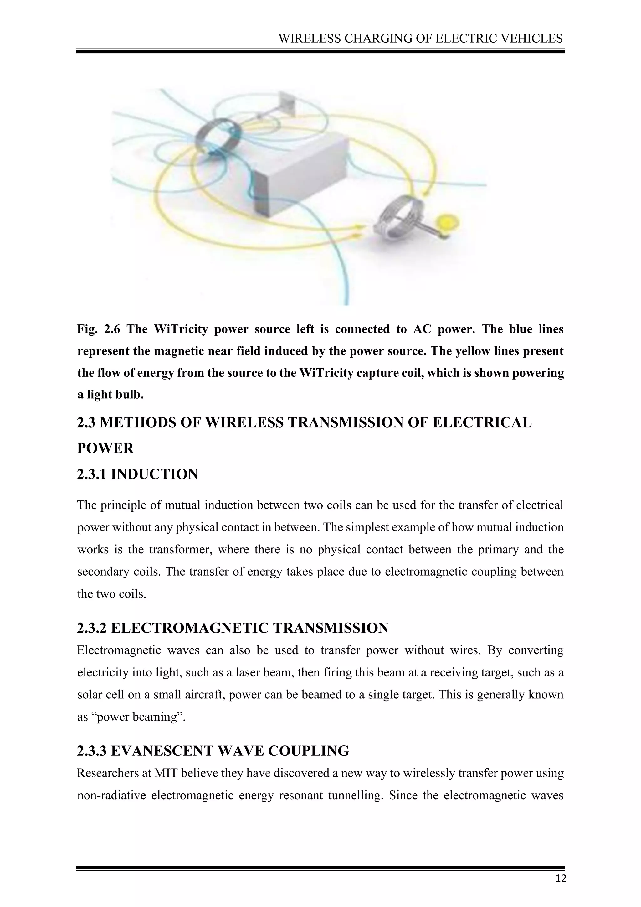 Wireless charging of electric vehicles document | PDF
