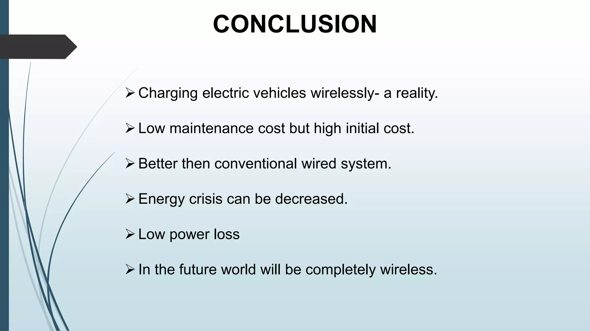 Wireless charging of ev's | PPTX