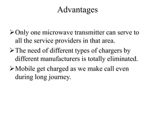 Wireless charging of mobile phones using microwaves | PPT
