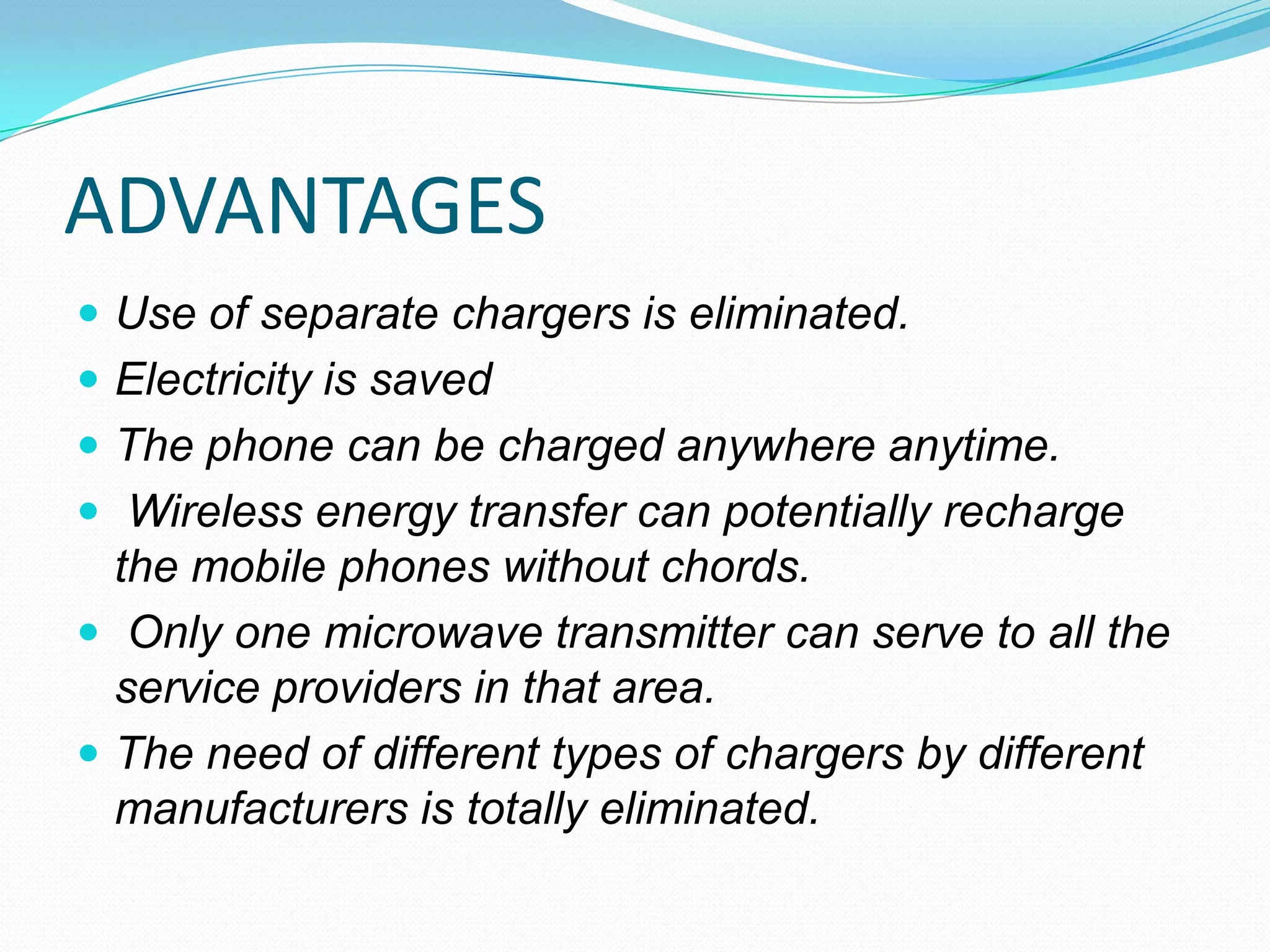 Wireless charging of mobile phones using microwaves 1 | PPT