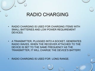 Wireless charging technology ppt | PPTX