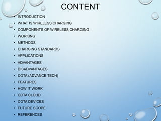 Wireless charging technology ppt | PPTX