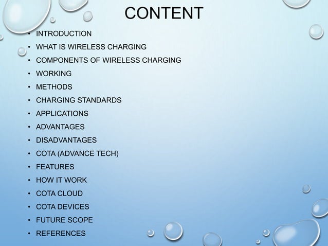 Wireless charging technology ppt | PPTX