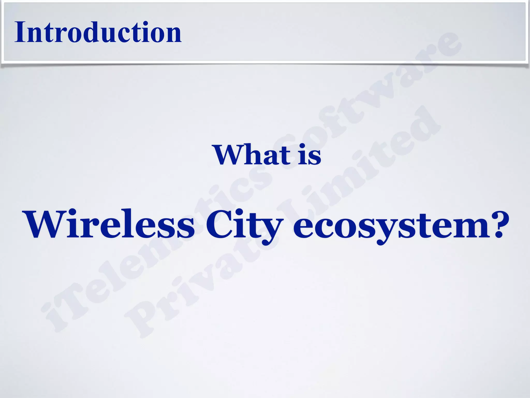 Wireless city ecosystem | PDF