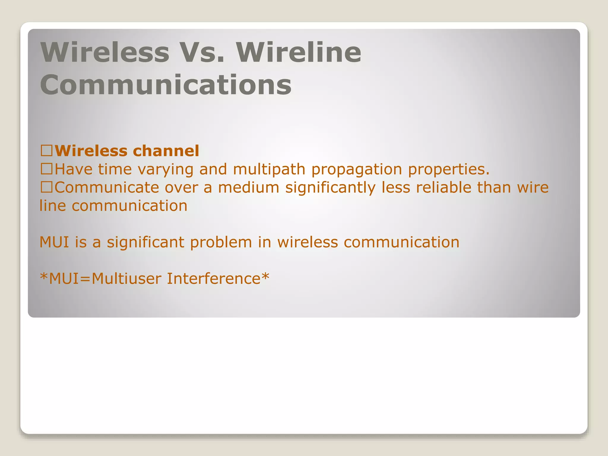 INTRODUCTION TO WIRELESS COMMUNICATION | PPT