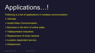 wireless communication ppt.pptx | Computer Networking | Computing