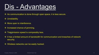 wireless communication ppt.pptx | Computer Networking | Computing