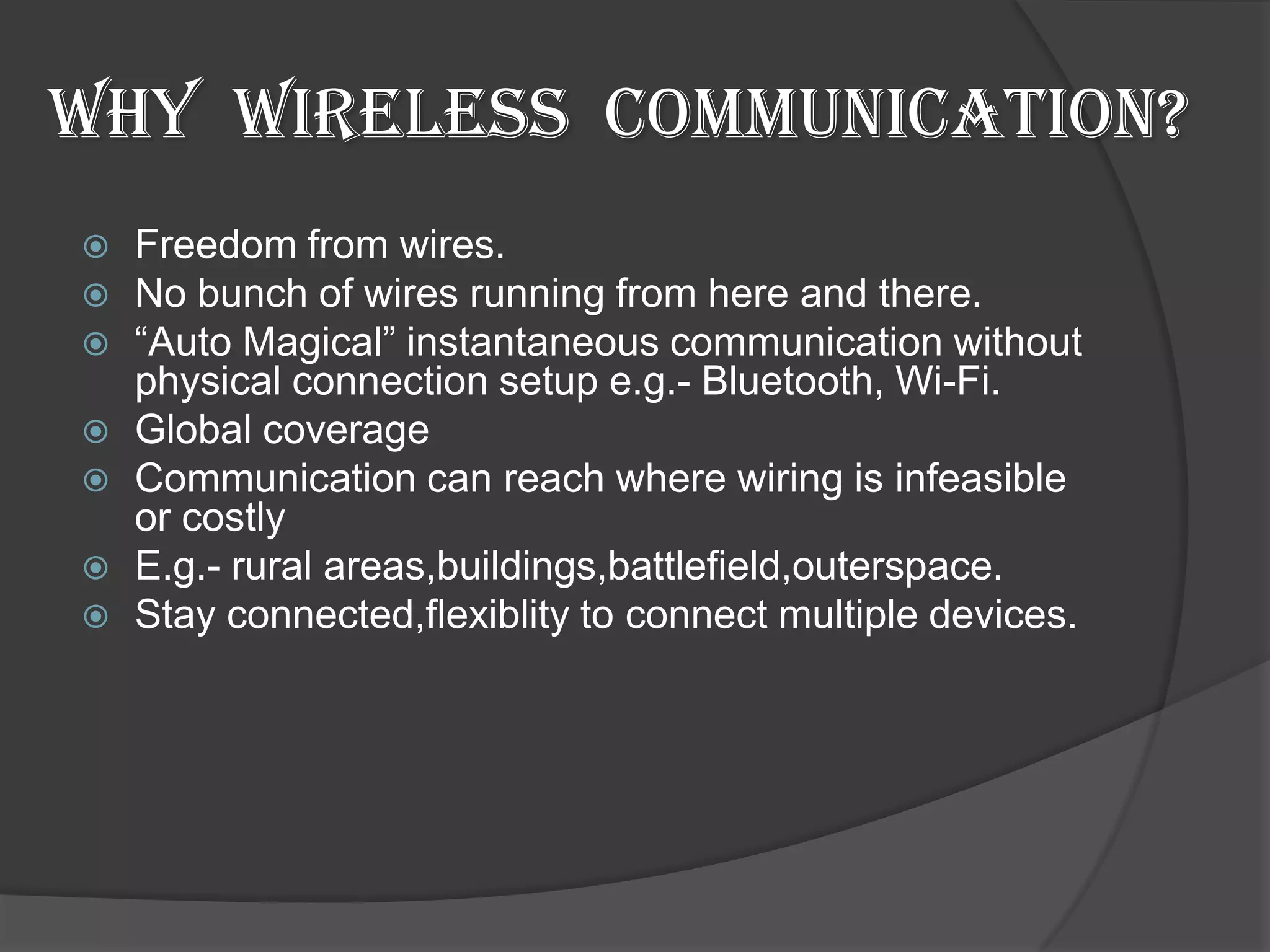 Wireless communication | PPTX