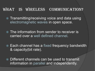 Wireless communication | PPTX