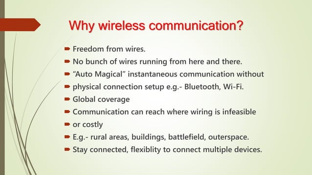 Wireless communication | PPT