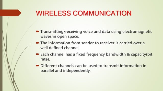Wireless communication | PPT