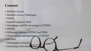 FDM,OFDM,OFDMA,MIMO | PPTX