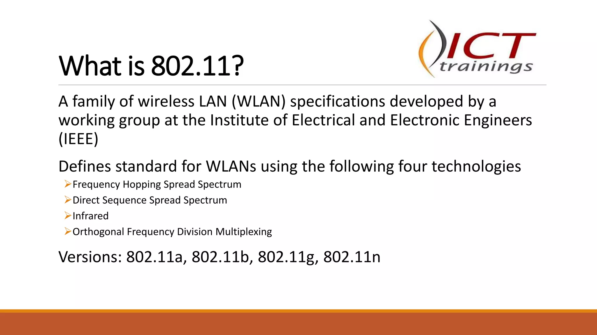 Wireless communication and networking | PPTX
