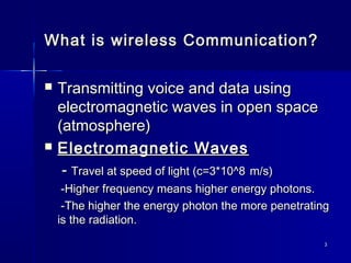 Wireless communication by waves | PPT