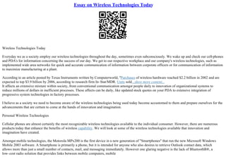 Wireless Communication Has Changed Our World | PPT