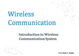 Wireless communication introduction | PDF