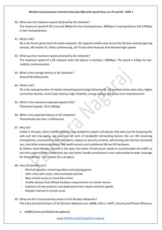 100 Technical Interview Questions on Wireless communication, LTE and 5G ...