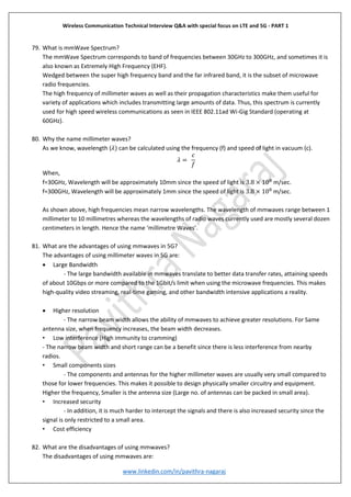 100 Technical Interview Questions on Wireless communication, LTE and 5G ...