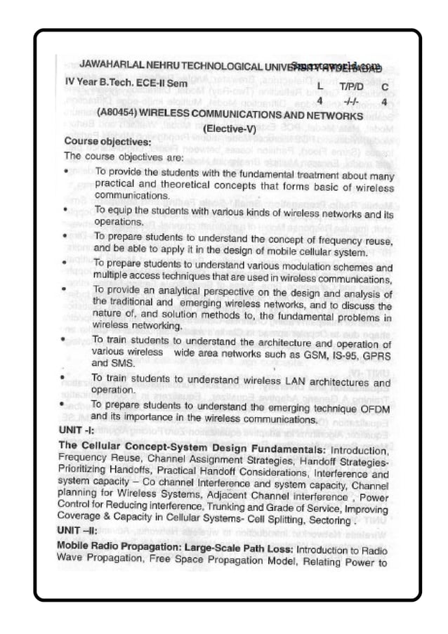 Wireless communication networks | PDF