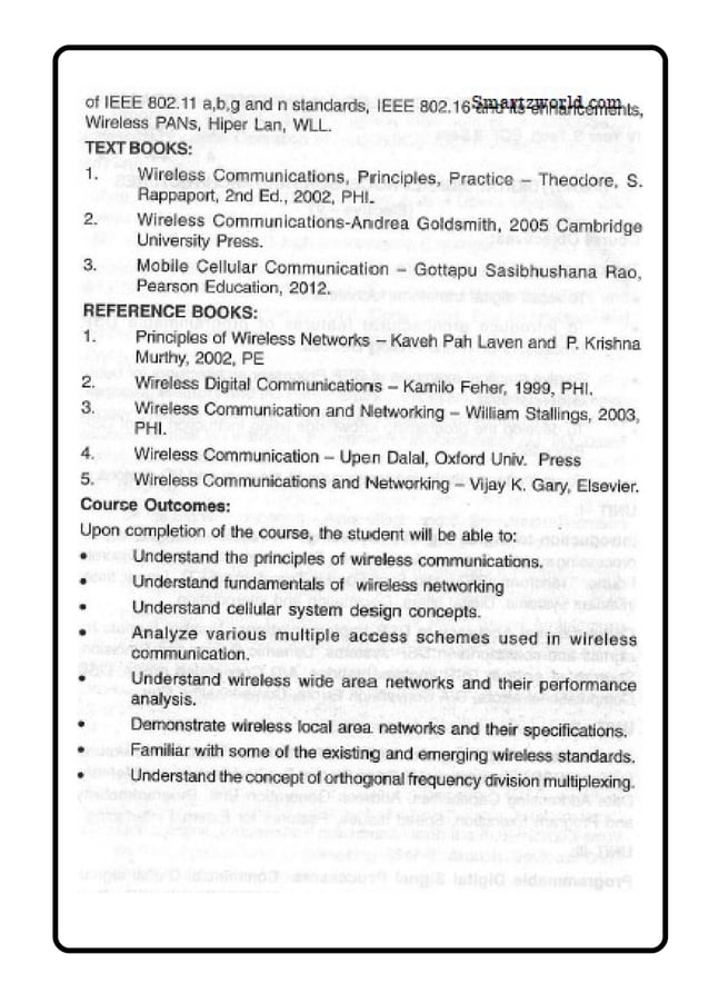 Wireless communication networks | PDF
