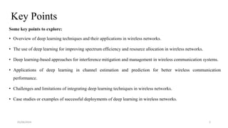 Wireless Communications using Deep Learning - Overview and Related Work ...