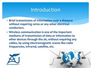 Wireless communication technologies | PPT