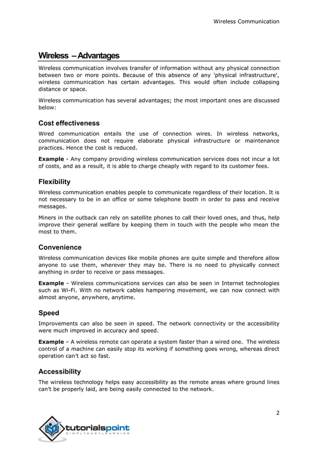 Wireless Communication Tutorial Pdf