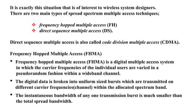 WIRELESS COMMUNICATION Unit-2 Final.pptx | Computer Networking | Computing