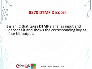 Wireless Communication via Mobile Phone Using DTMF | PPSX | Digital ...