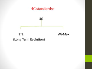 Wireless Communication Generations | PPTX