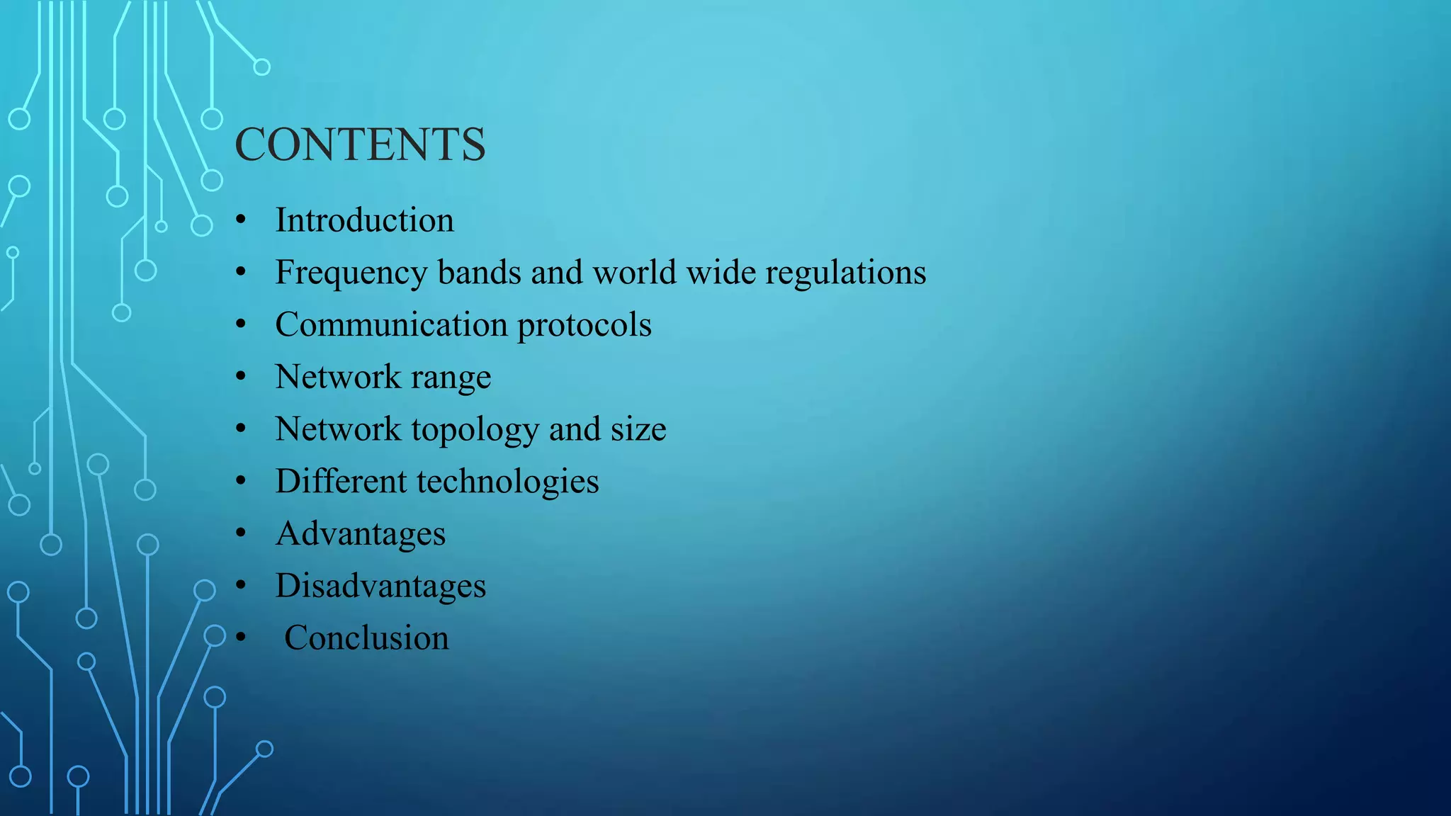 Wireless connectivity for iot | PPTX