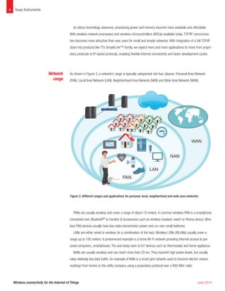 Conectividad inalámbrica para Internet de las cosas(Telecomunicaciones ...