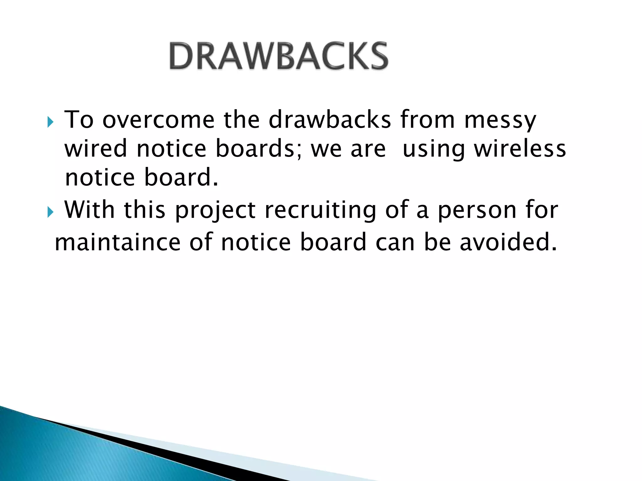 wireless notice board using RF communication | PPTX