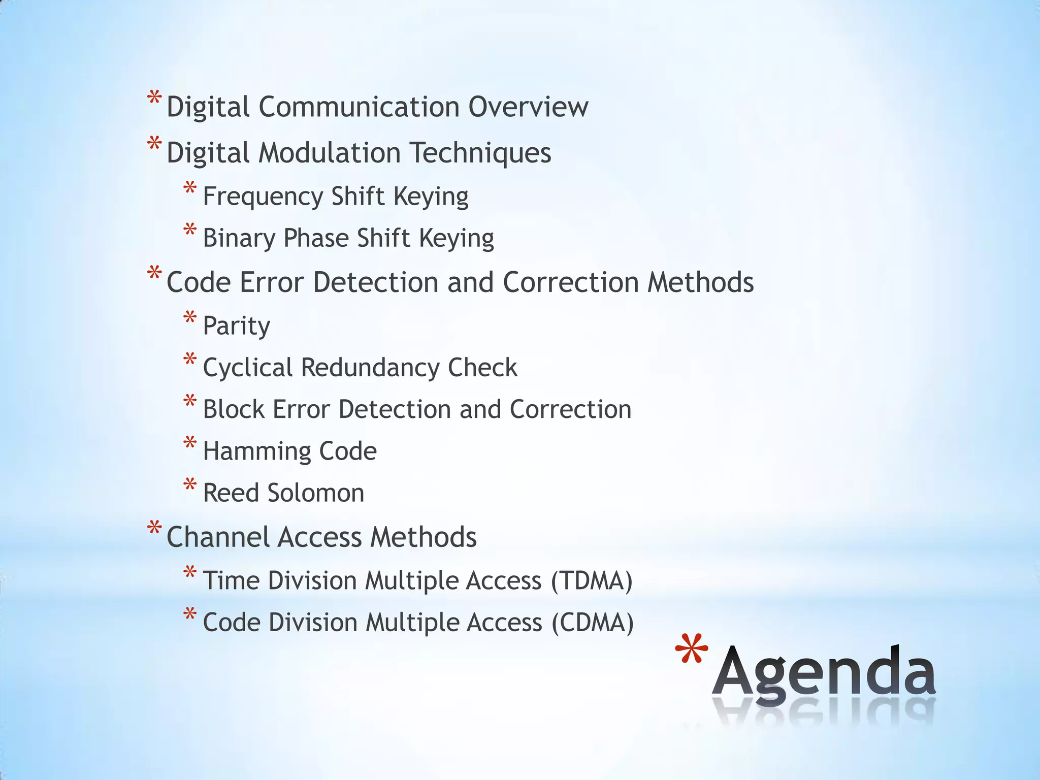 Wireless Digital Communication And Coding Techniques New Ppt
