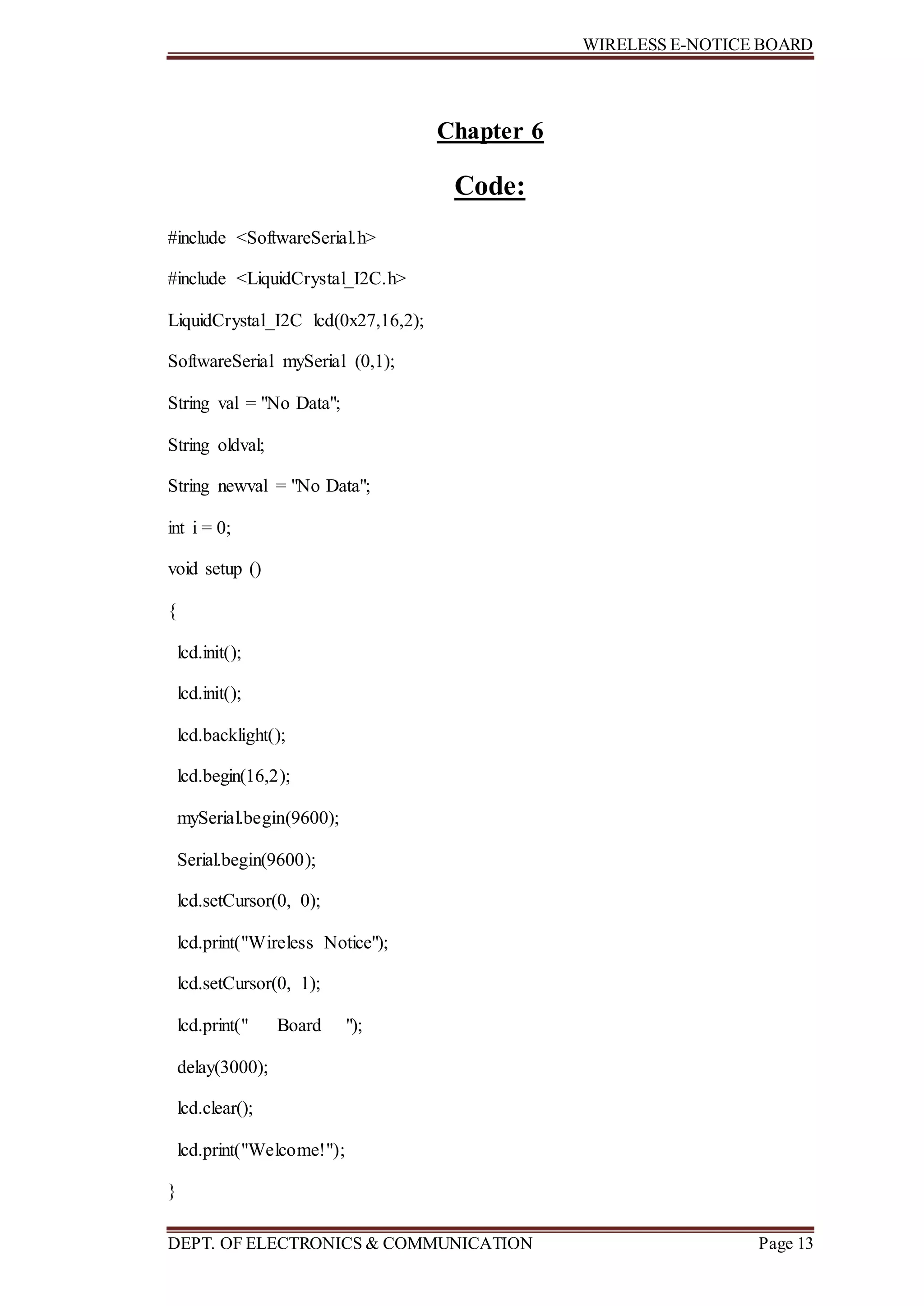 Wireless E-Notice Board Using Bluetooth Report.docx