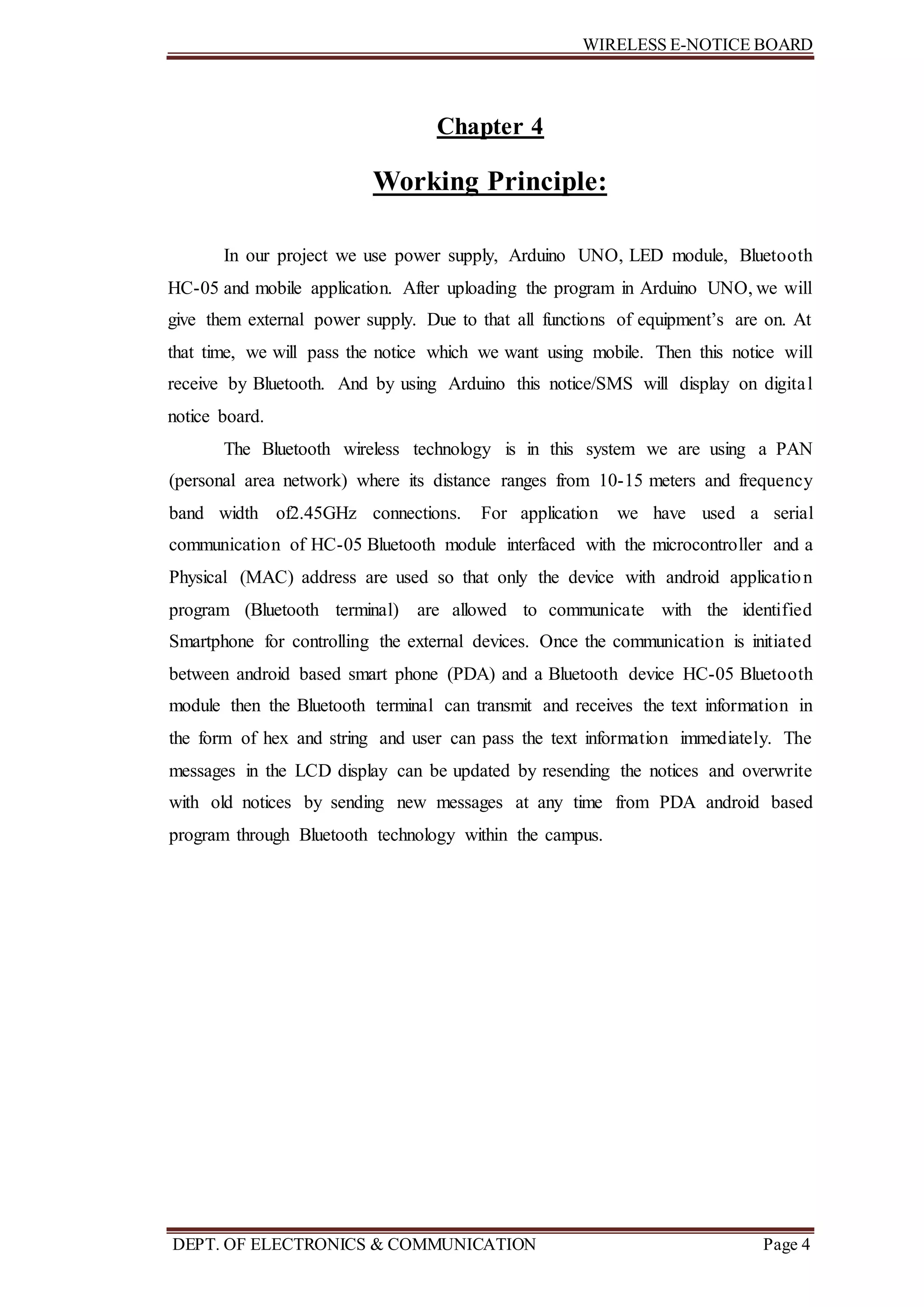 Wireless E-Notice Board Using Bluetooth Report.docx