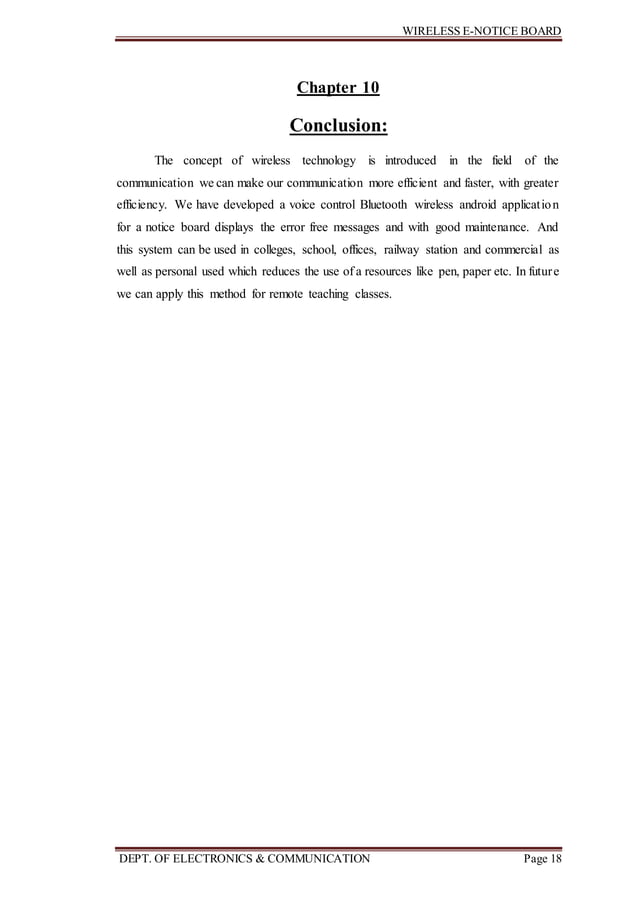 Wireless E-Notice Board Using Bluetooth Report.docx