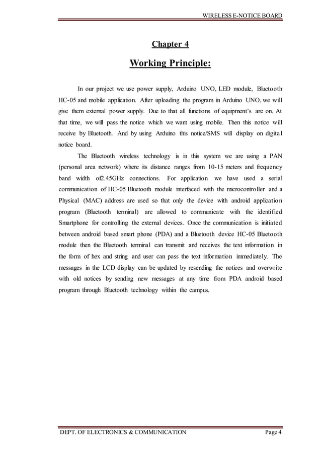 Wireless E-Notice Board Using Bluetooth Report.docx
