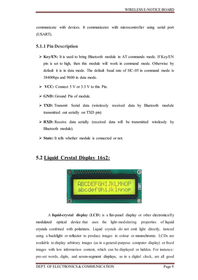 Wireless E-Notice Board Using Bluetooth Report.docx
