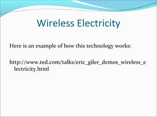 Wireless electricity | PPT