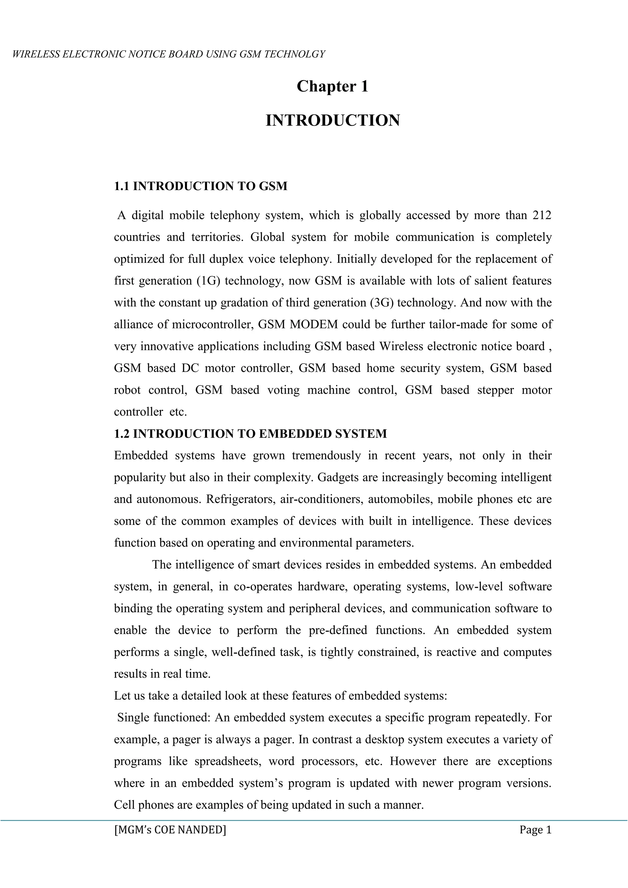 Wireless electronic notice board using gsm technolgy | PDF