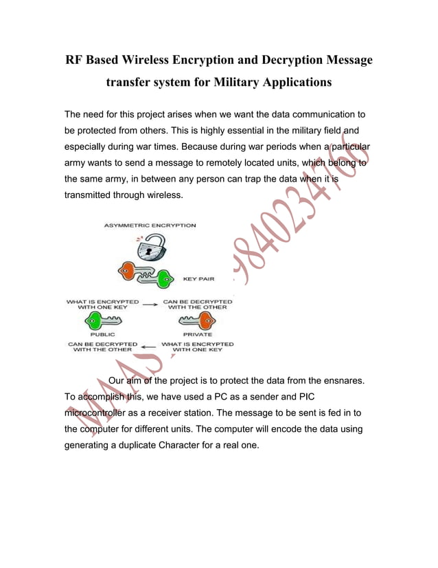 Wireless Encryption And Decryption Newrf Based Wireless Encryption And