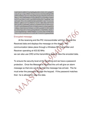 LATEST ECE PROJECT ABSTRACT FOR COMMUNICATION-WIRELESS ENCRYPTION ...