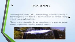 wireless energy transmission ppt.pptx engineering | PPT