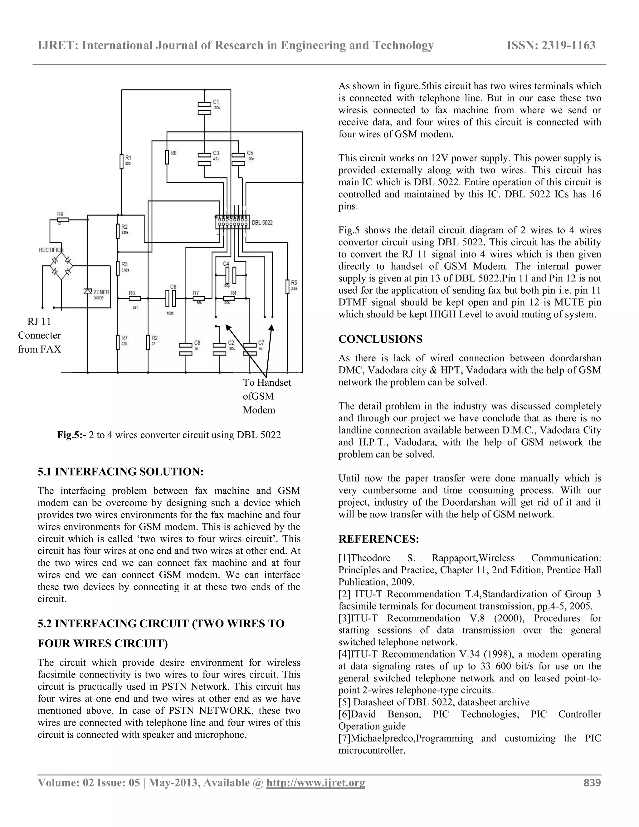 Wireless facsimile connectivity using gsm module | PDF