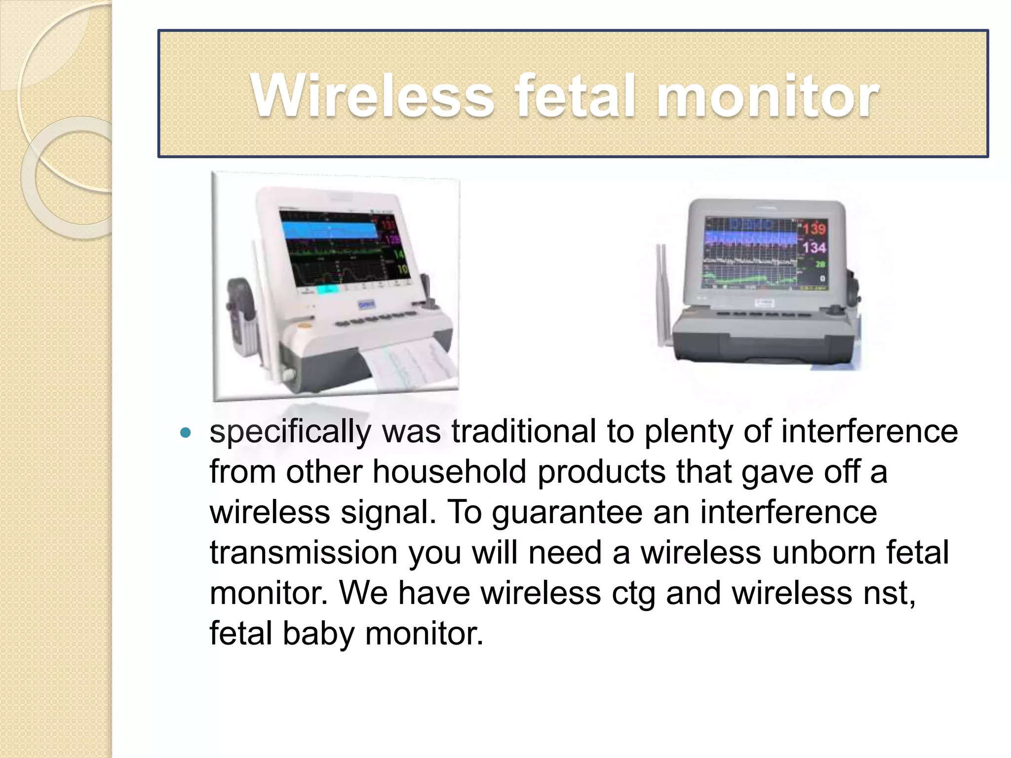 Wireless fetal monitor | Fetal monitor | PPTX