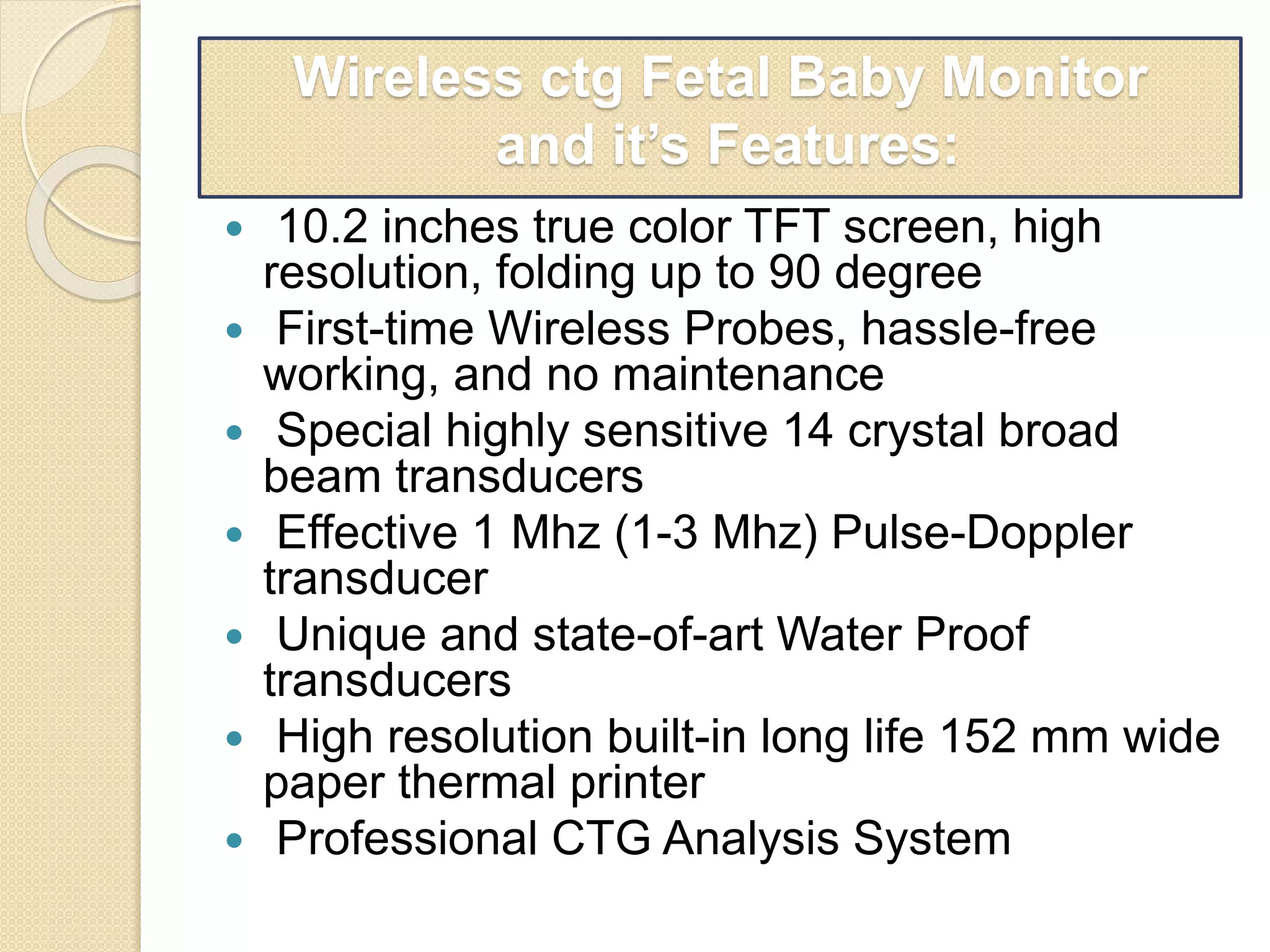 Wireless fetal monitor | Fetal monitor | PPTX