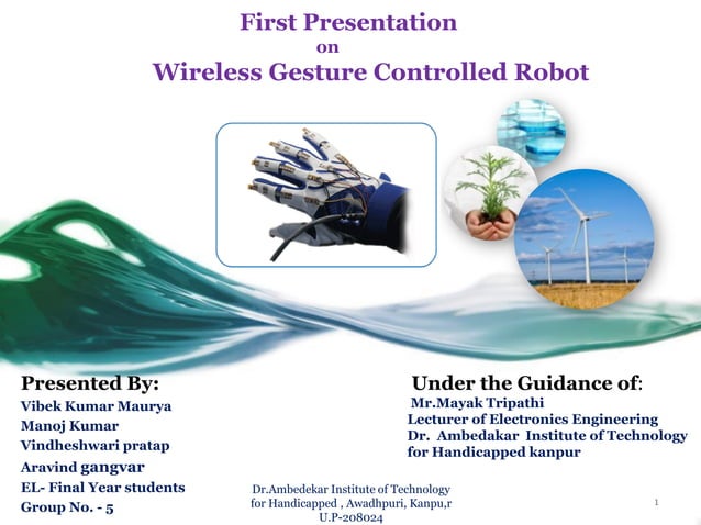 Wireless Gesture Controlled Robot Pdf Robotics Technology And Computing