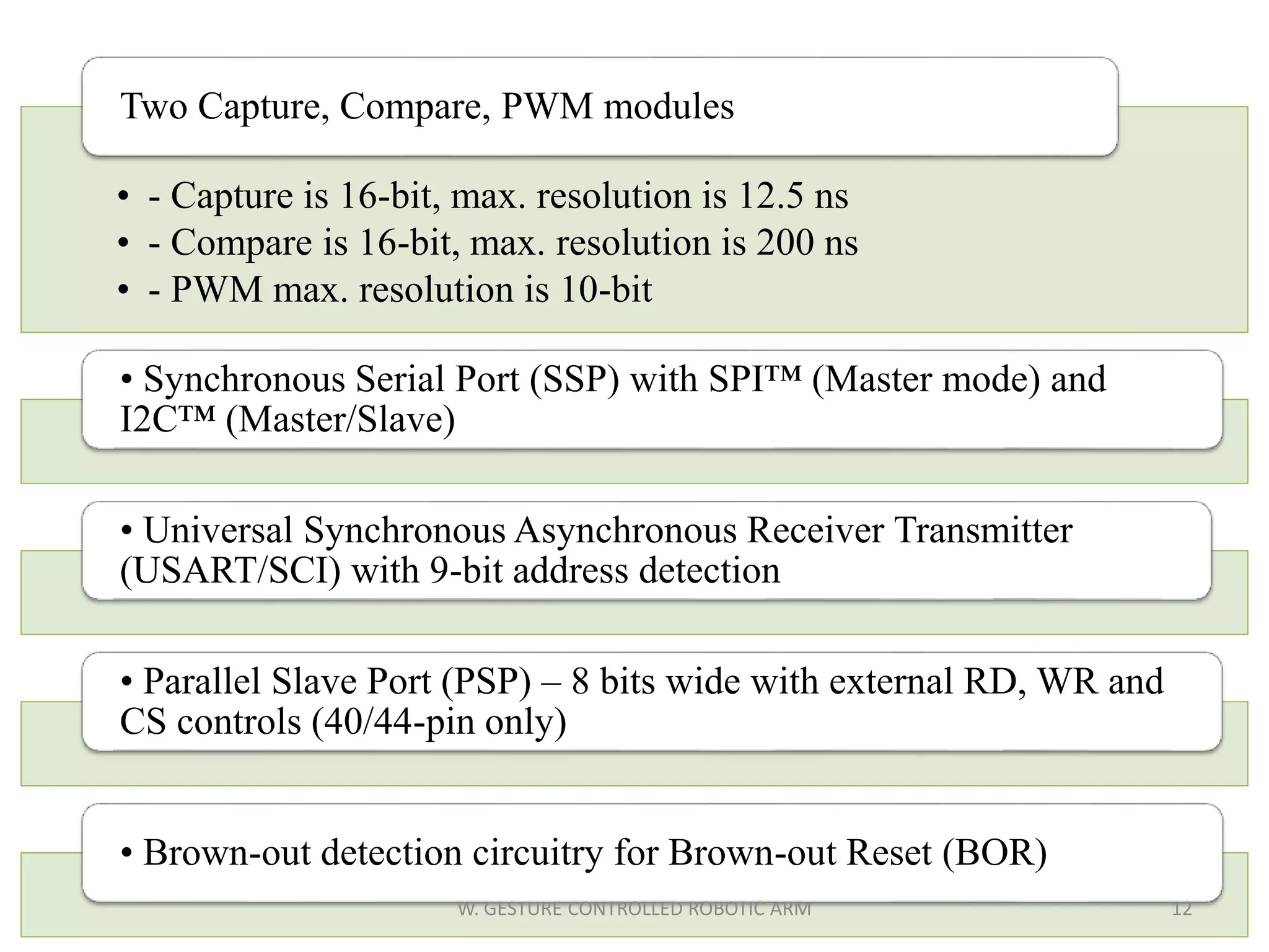 Wireless Gesture Controlled Robotic Arm Pptx