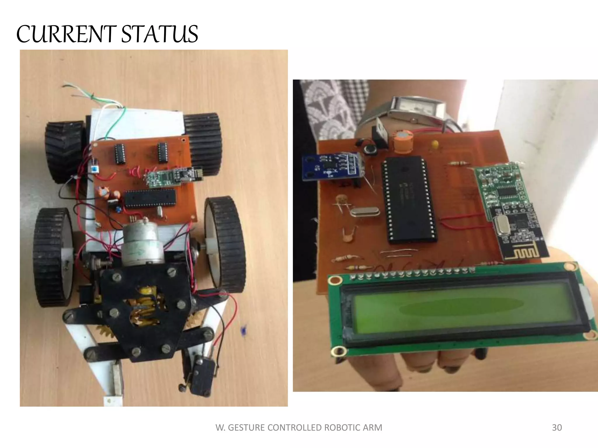 Wireless Gesture Controlled Robotic Arm Pptx